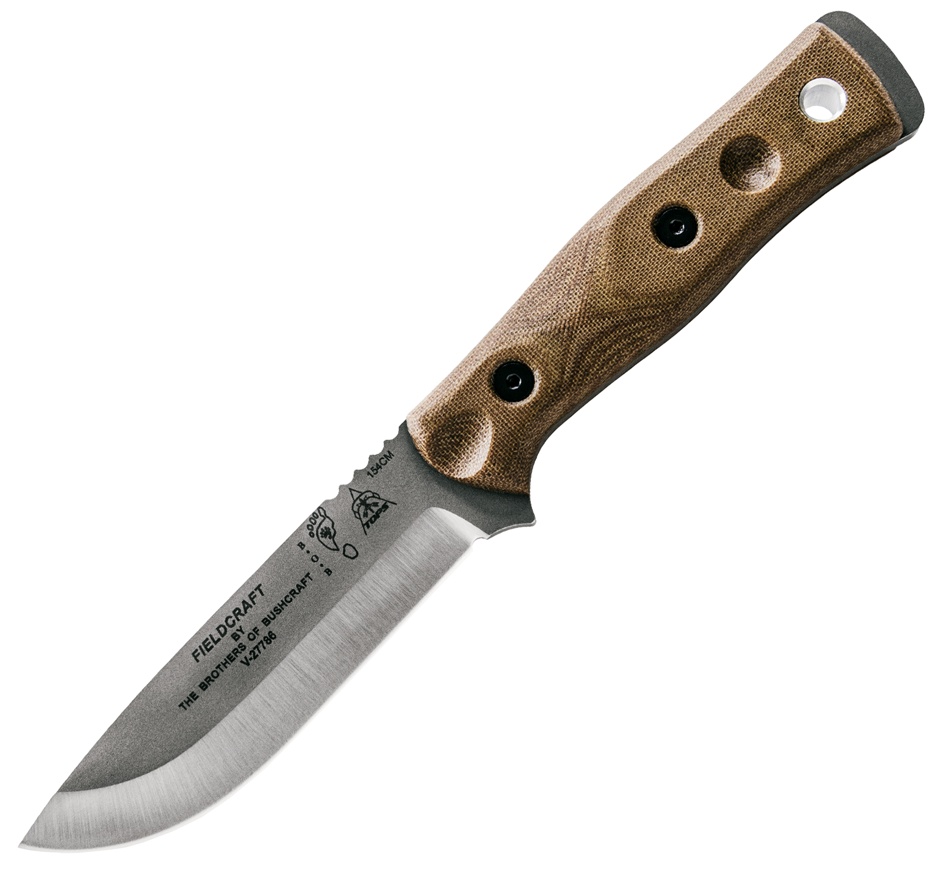 TOPS Knives Fieldcraft Fixed-Blade Knife by Brothers of Bushcraft ...